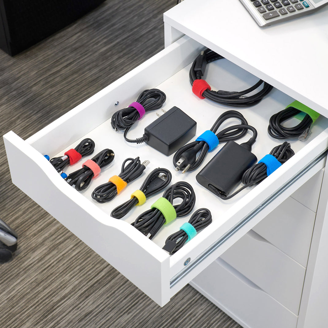 Self-Gripping Hook and Loop Cable Ties and Wraps | Wrap-It Storage