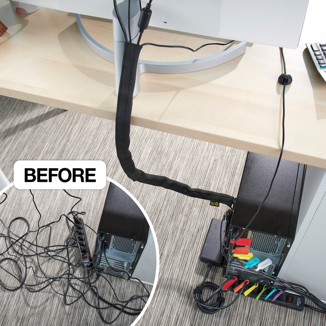 Office and Desk Cable Management Solutions - Wrap-It Storage