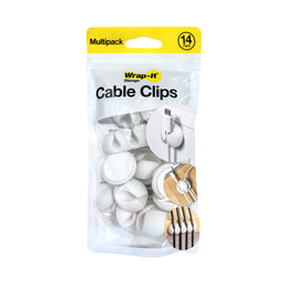 Cable Clips - Assorted 14-Pack – Wrap-It Storage