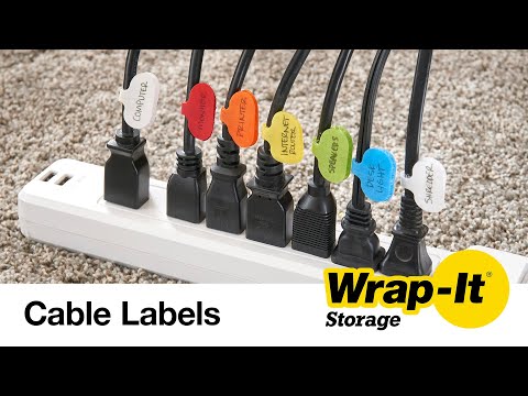 Cable Labels - Regular (12-Pack) – Wrap-It Storage